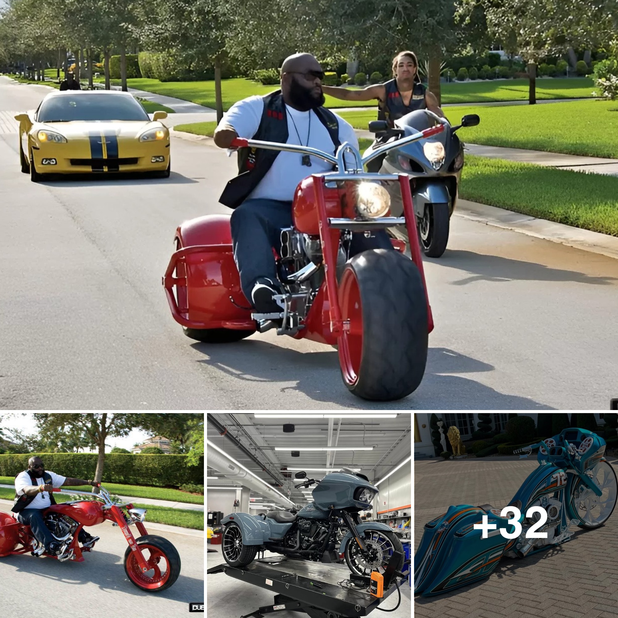 Rick Ross spent nearly $3M to customize the Harley-Davidson Road into ...